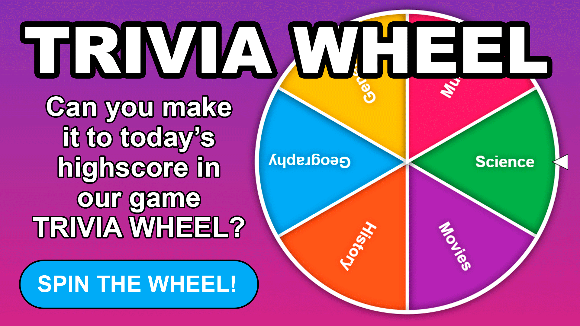 Trivia Wheel Game