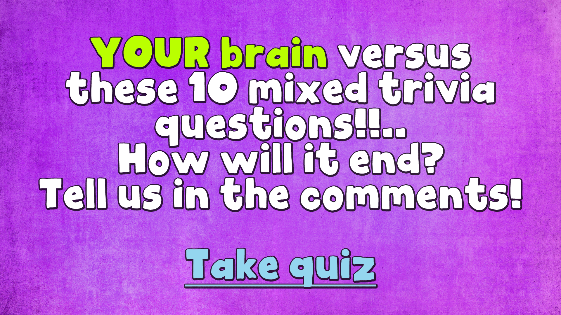 General Trivia Quiz