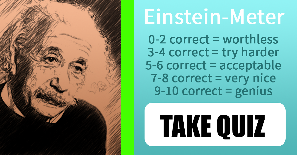 Einstein Meter Trivia Quiz