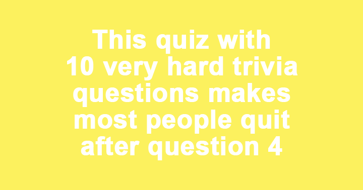 Trivia IQ test