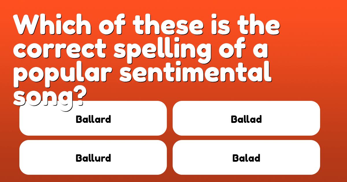 How well can you spell?