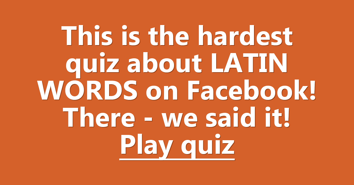 Latin Words Quiz